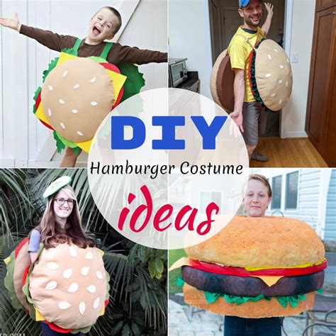 12 DIY Hamburger Costume Ideas For Halloween DIYnCrafty