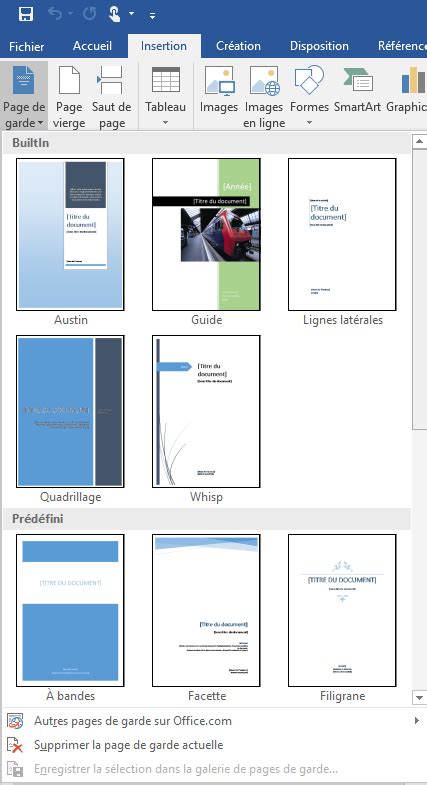 16 Idees De Page De Garde Word Page De Garde Word Eroppa