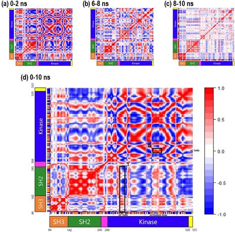 dynamical cross correlation maps dccms correlation values are in the download scientific