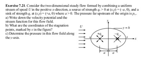 solved exercse 7 21 consider the two dimensional steady
