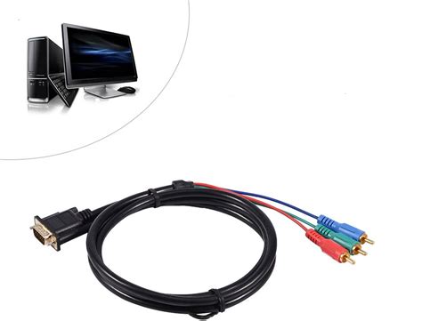 CABLE ADAPTADOR VGA A 3 RCA S VIDEO AV IDKMANAGER