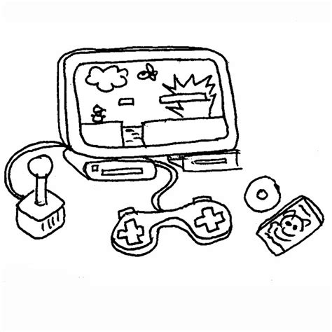 Dessins Gratuits à Colorier Coloriage Jeux Video à imprimer