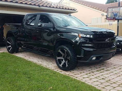 2021 Chevrolet Silverado 1500 Wheel Offset Aggressive 1 Outside