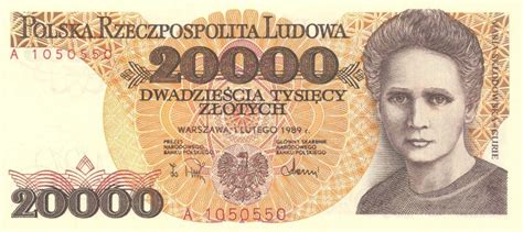 Wizerunek Marii Sk Odowskiej Curie Na Banknotach Nbp Galeria Infor Pl