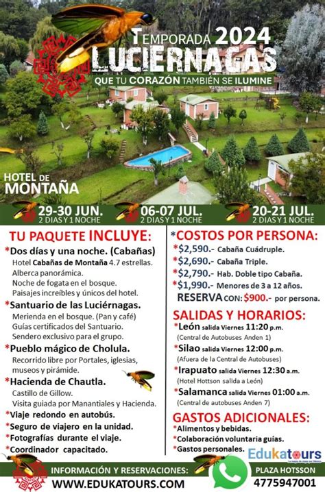 TOUR SANTUARIO DE LAS LUCIÉRNAGAS EDUKATOURS