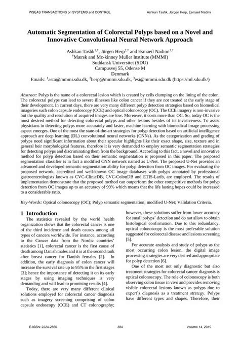 pdf automatic segmentation of colorectal polyps based on a · automatic segmentation of