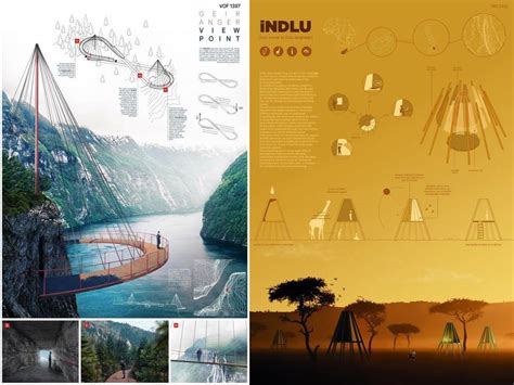 Láminas de presentación arquitectura urbanismo y construcción