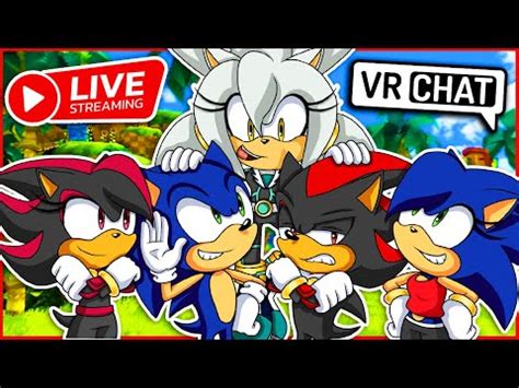 SONIC SHADOW MEET SONICA SHADINA IN VRCHAT Live Stream CINEMA