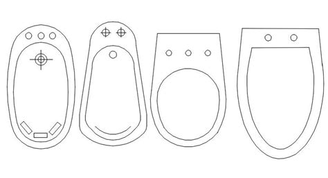 Urinal And WC Plan Cad Blocks In AutoCAD Dwg File Cadbull
