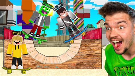 JAK ZBUDOWAĆ SKATE PARK w Minecraft z Wojan i Ptyś YouTube