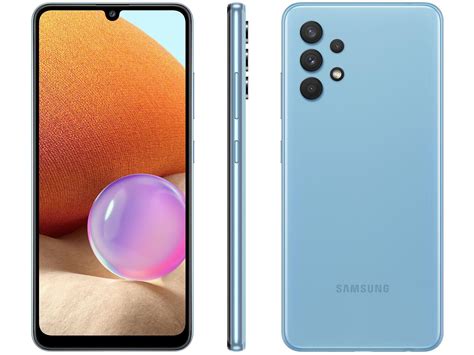 Smartphone Samsung Galaxy A32 128GB Azul 4G 4GB RAM Tela 6 4 Câm