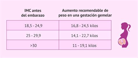 Cuántos kilos se debe aumentar en el embarazo Recomendaciones