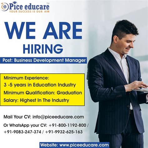We Are Hiring Business Development Manager BDM Business Development