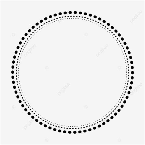 Moldura Circular Pontilhada Adequada Para Modelos De Trabalhos Gráficos