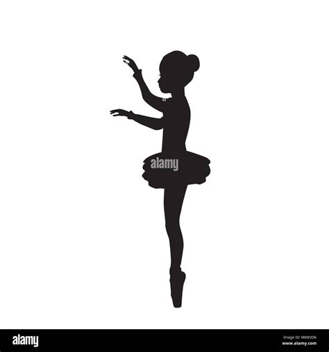 Silueta Bailarina Vector Gran Conjunto De Siluetas De Bailarinas De
