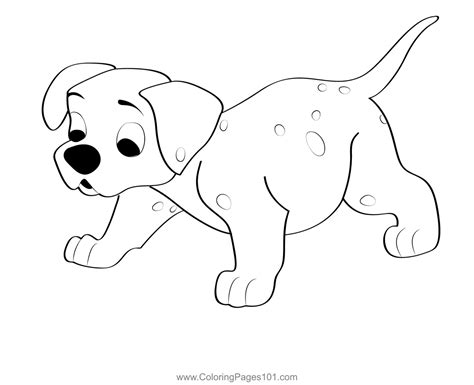 101 Dalmatians Coloring Pages Lucky
