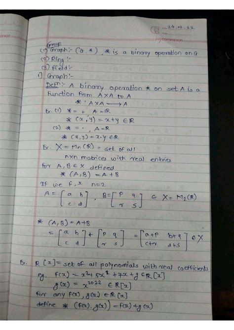 SOLUTION Vector Spaces Linear Algebra Class Handwritten Notes Studypool
