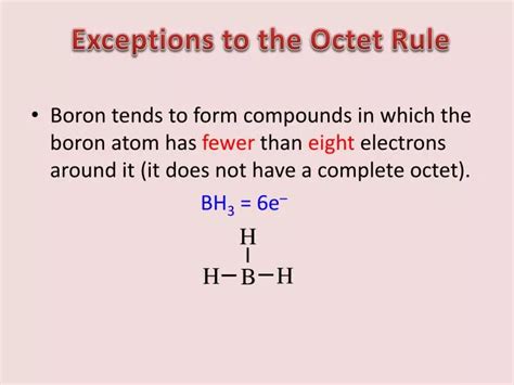 Ppt Exceptions To The Octet Rule Powerpoint Presentation Free