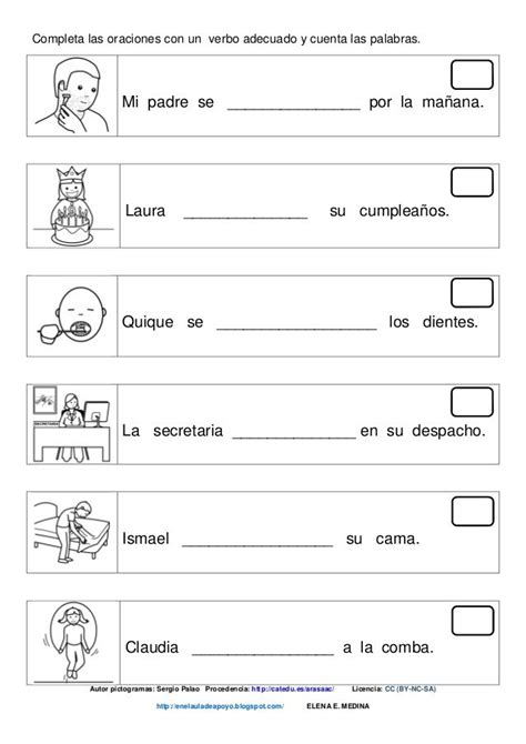 Completa oraciones Actividades para clase de español Recursos de