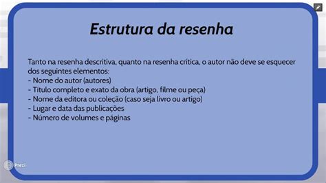 Estrutura De Uma Resenha De Livro Várias Estruturas
