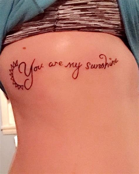 Daughter You Are My Sunshine Tattoo