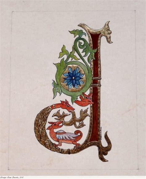 Portfolio 7 Enluminures Véronique Jeanne Demarbre