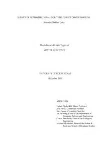 survey of approximation algorithms for set cover problem unt digital library