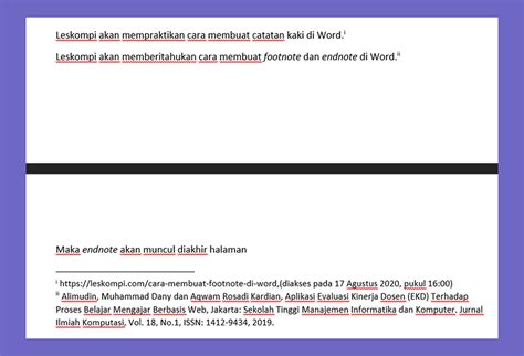 Cara Menulis Footnote Dari Jurnal Dan Skripsi Satu Trik