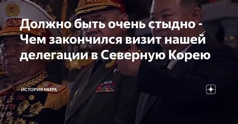 Должно быть очень стыдно Чем закончился визит нашей делегации в