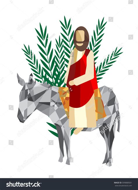 Easter Sunday Clipart Jesus On A Donkey Palm Sunday In Art Images And