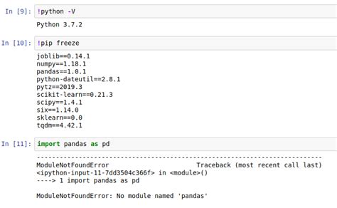 python 3 x jupyter notebook not recognizing pandas event though it is installed stack overflow