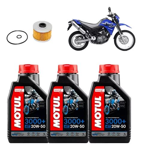 Kit Troca Oleo E Filtro Yamaha Xt600 Xt660 Motul 20w50 3000 Frete grátis
