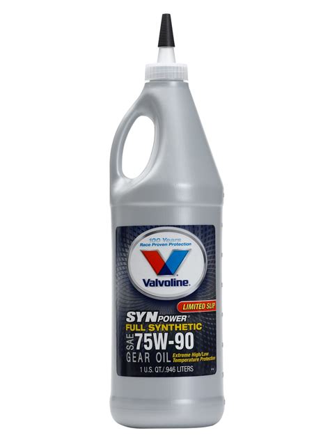 Valvoline SynPower Full Synthetic SAE 75W 90 Gear Oil 1 Quart