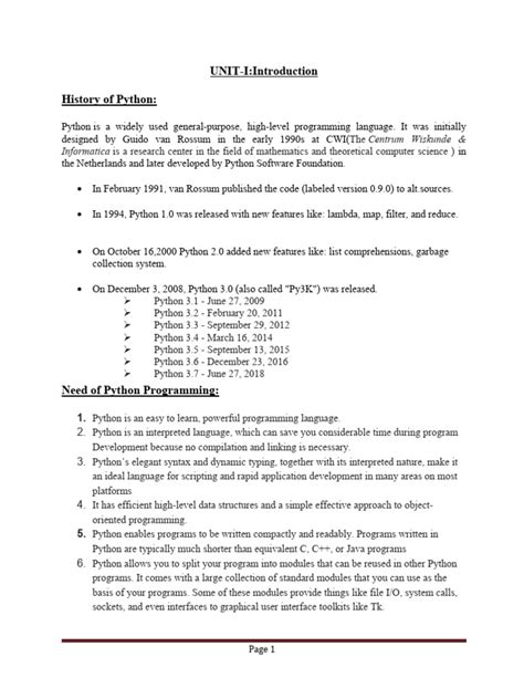python programming unit 1 pdf python programming language reserved word