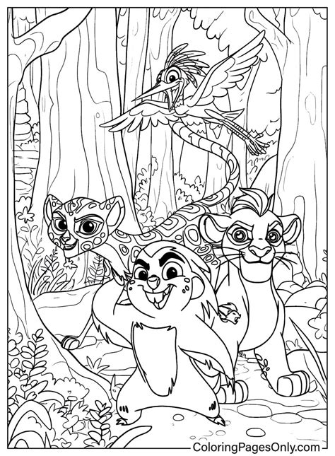Coloring Pages Of Lion Guard Coloring Pages