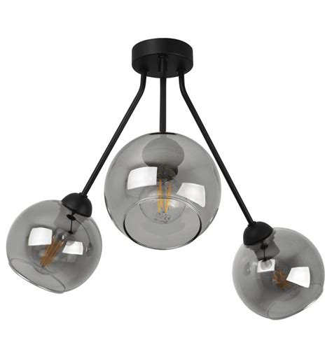 Nowoczesna Lampa Sufitowa TRIO HAGA Ze Szklanymi Kloszami Lampy
