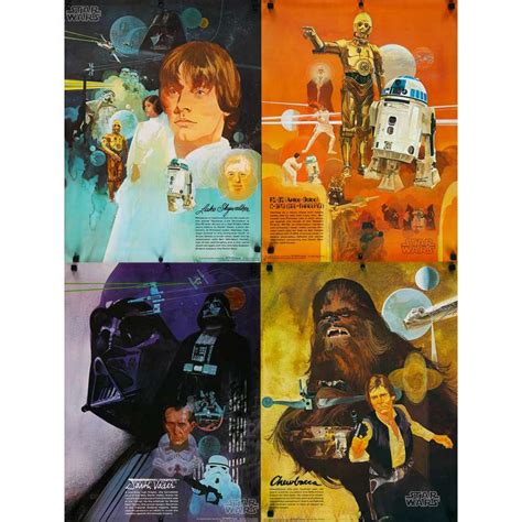 Lot D Affiches Publicitaires De Star Wars La Guerre Des Etoiles