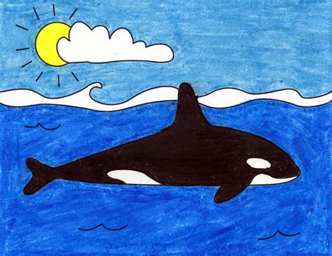 Orca Whale Pencil Drawing
