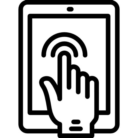 Pantalla táctil Icono Gratis