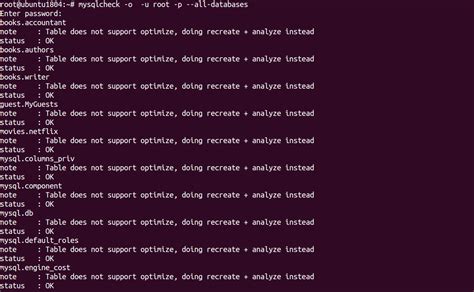 how to check and repair mysql databases globo tech