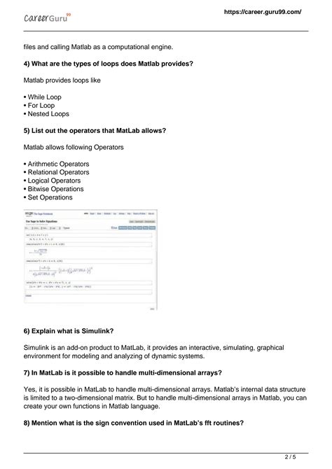 Solution Top Matlab Interview Questions Studypool