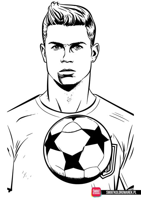 Cristiano Ronaldo Kolorowanka Darmowe Kolorowanki Do Druku