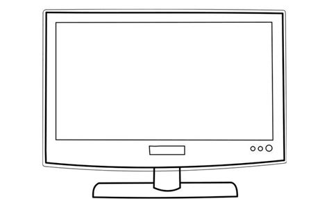 Triazs Dibujo De Monitor De Computadora Para Colorear Images And