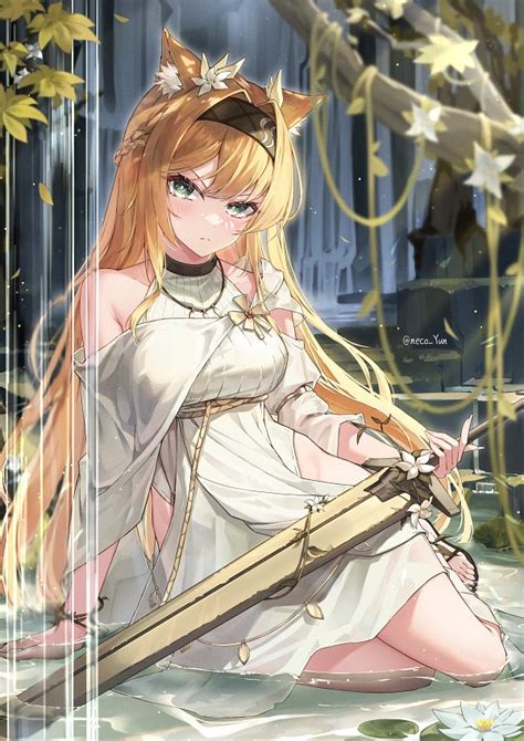 Horn Arknights Image By Neco Yun 3962769 Zerochan Anime Image Board