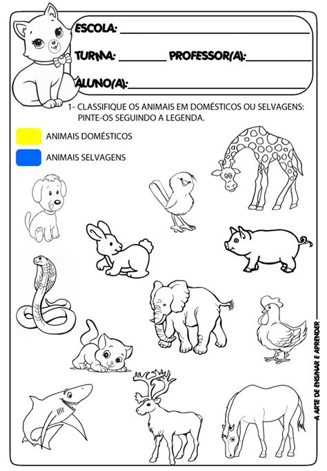 10 Atividades Sobre Animais para Educação Infantil