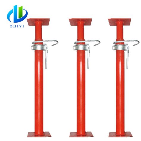 ISO9100 4 Meter Galvanized Telescopic Scaffolding Shoring Base En Post