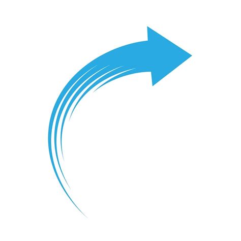 Plantilla de vector de logotipo de flecha más rápida Vector Premium