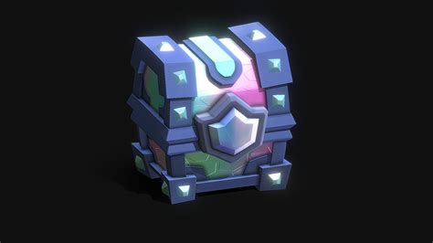 Legendary Chest Clash Royal Buy Royalty Free 3D Model By