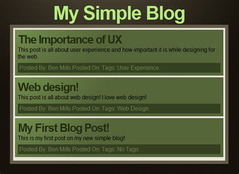 how to create an object oriented blog using php