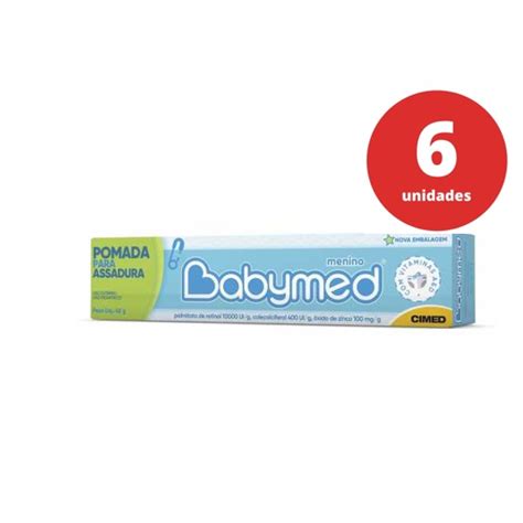 Kit 6 Babymed Pomada Para Assaduras 45G Menino Azul No Shoptime